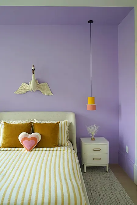 Violet Bedroom Design